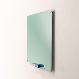 Frameless Colour Glass Whiteboard - Non-Magnetic