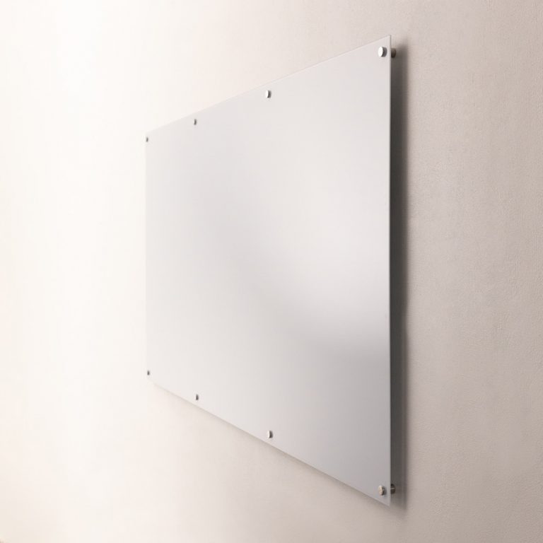White Frameless Glass Whiteboard - Whiteboards and Pinboards