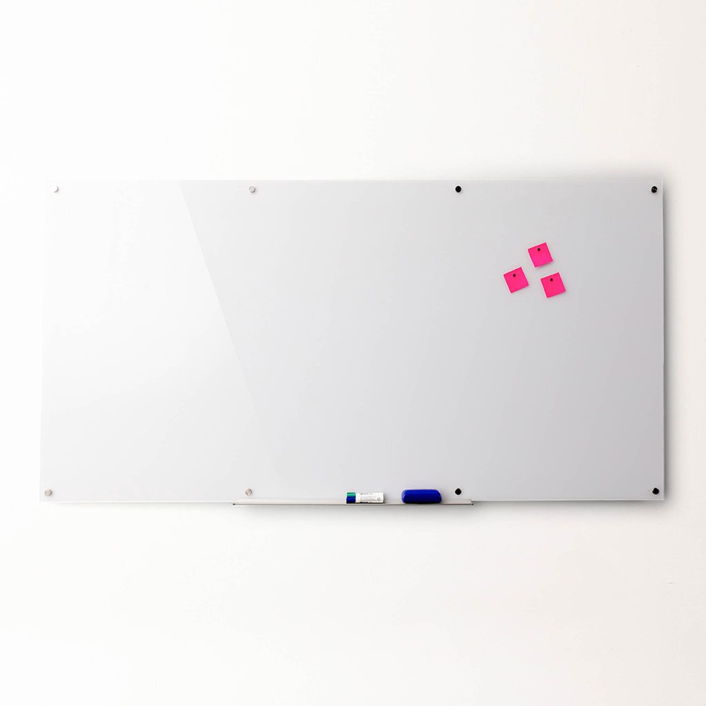 White Frameless Glass Whiteboard - Whiteboards and Pinboards
