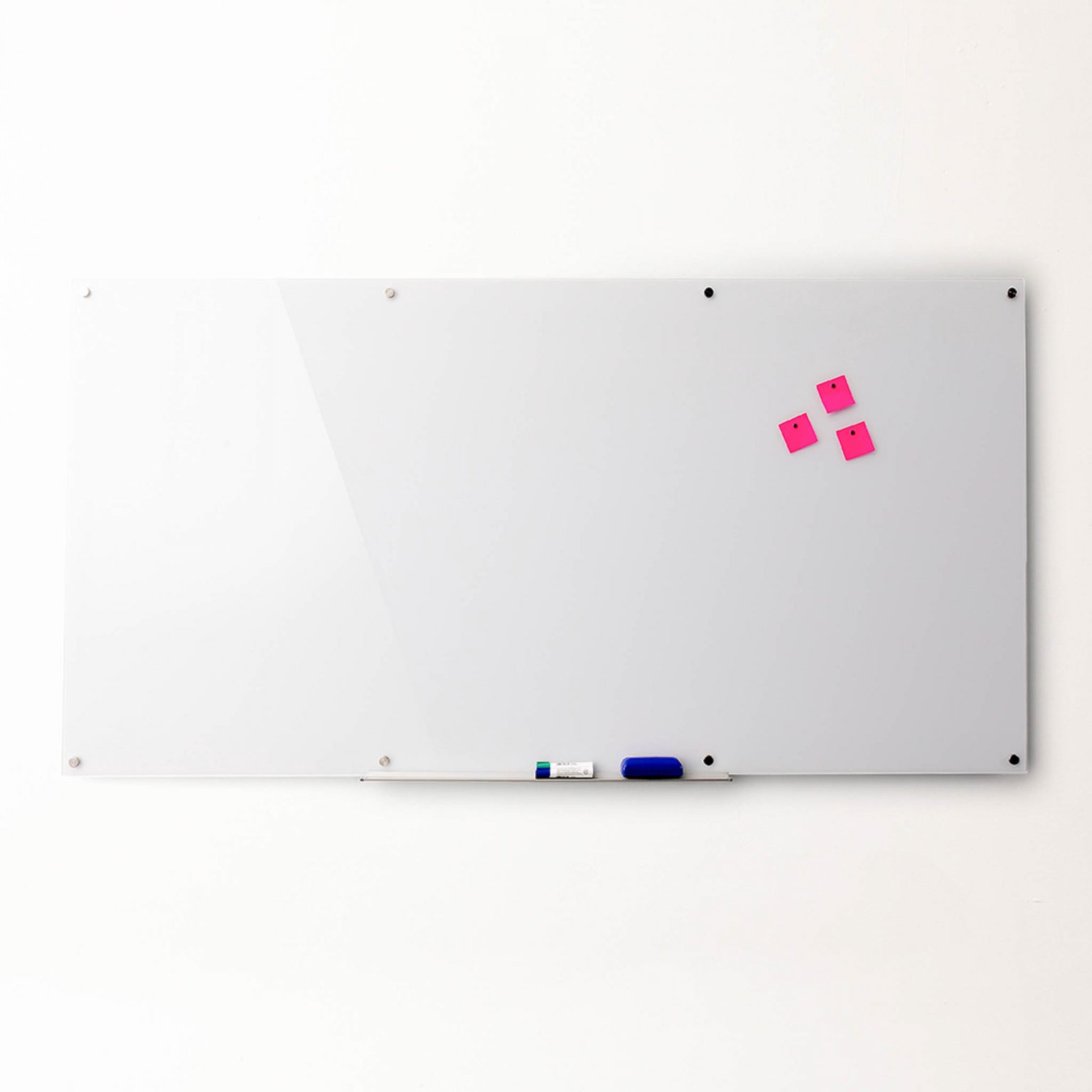 White Frameless Glass Whiteboard - Whiteboards and Pinboards