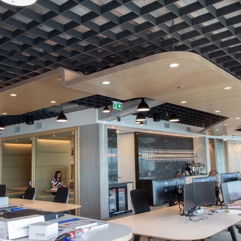 Autex Acoustic Timber Ceiling Tiles - Whiteboards and Pinboards