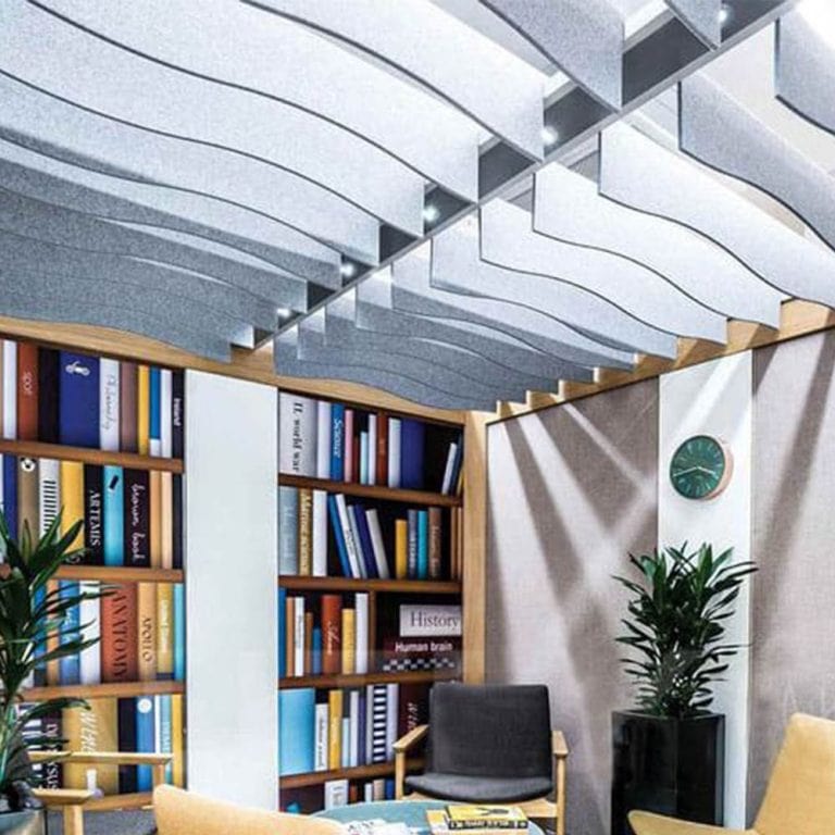 Autex Acoustic Timber Ceiling Tiles - Whiteboards and Pinboards