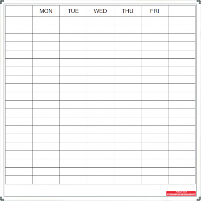 Custom Size Printed Slimline Commercial Whiteboard | Whiteboards and ...