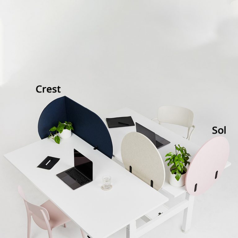 Autex Vicinity Desk Screen - Whiteboards and Pinboards