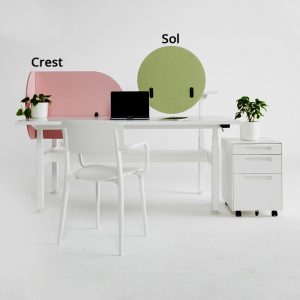 Autex Vicinity Desk Screen - Whiteboards and Pinboards